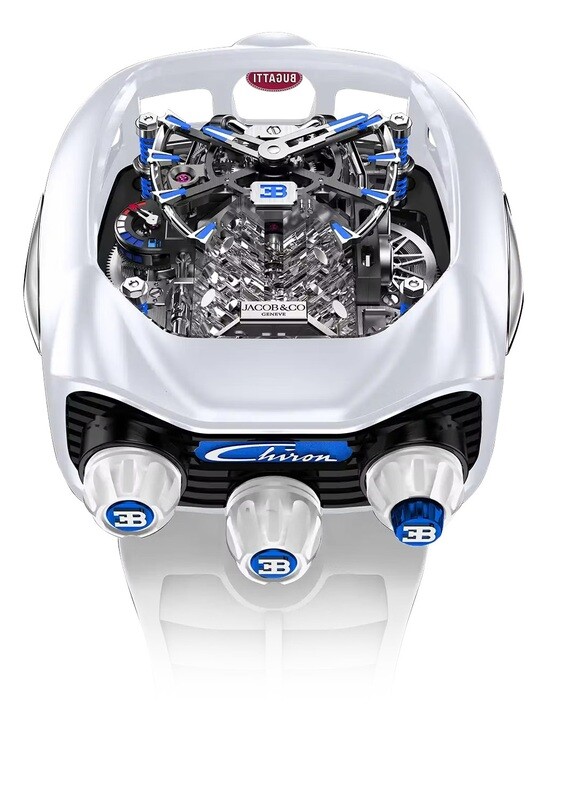 Jacob & Co. Bugatti Chiron Tourbillon Titanium White - Exquisite Timepieces