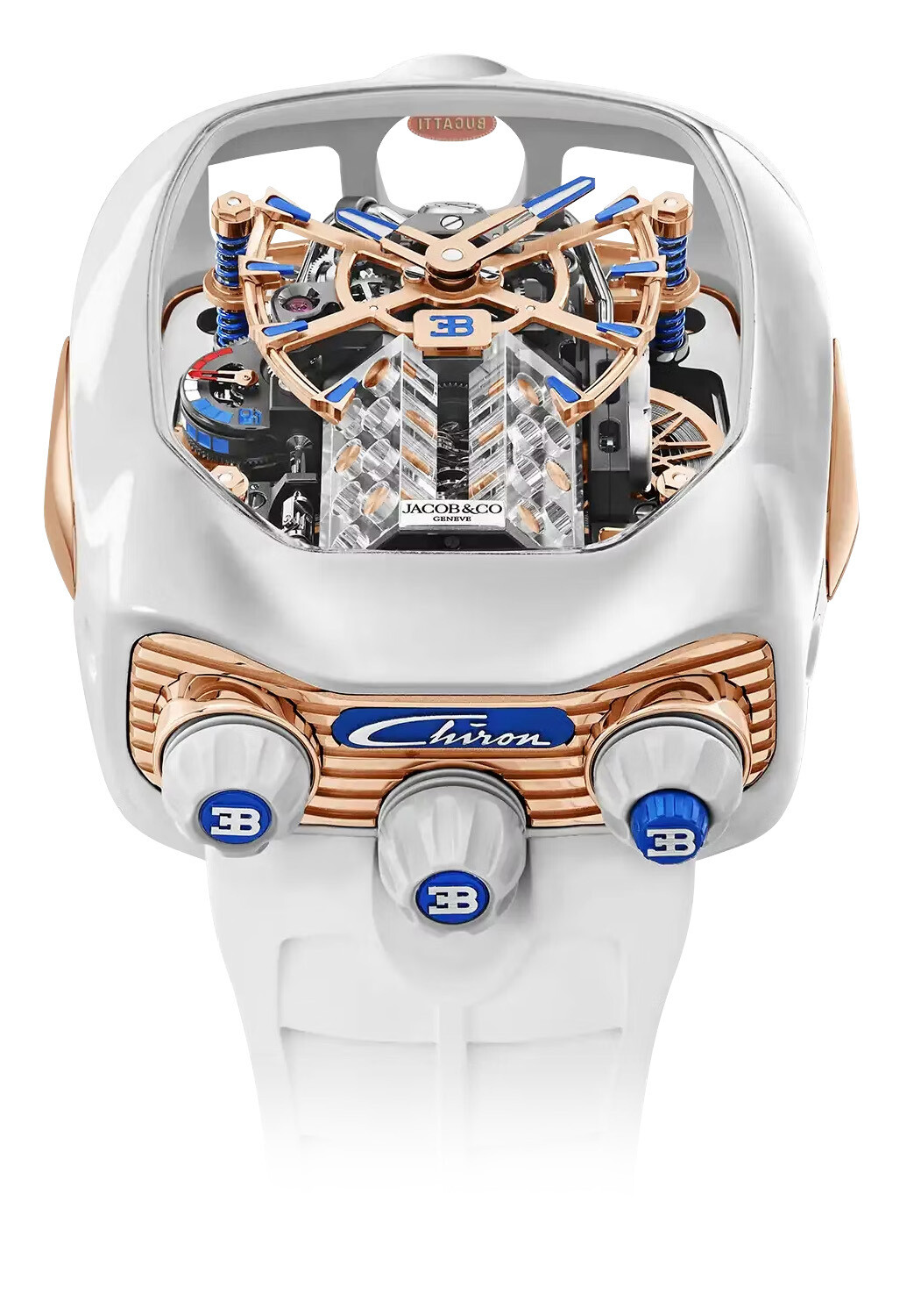 Jacob & Co. Bugatti Chiron Tourbillon Ceramic Gold - Exquisite Timepieces