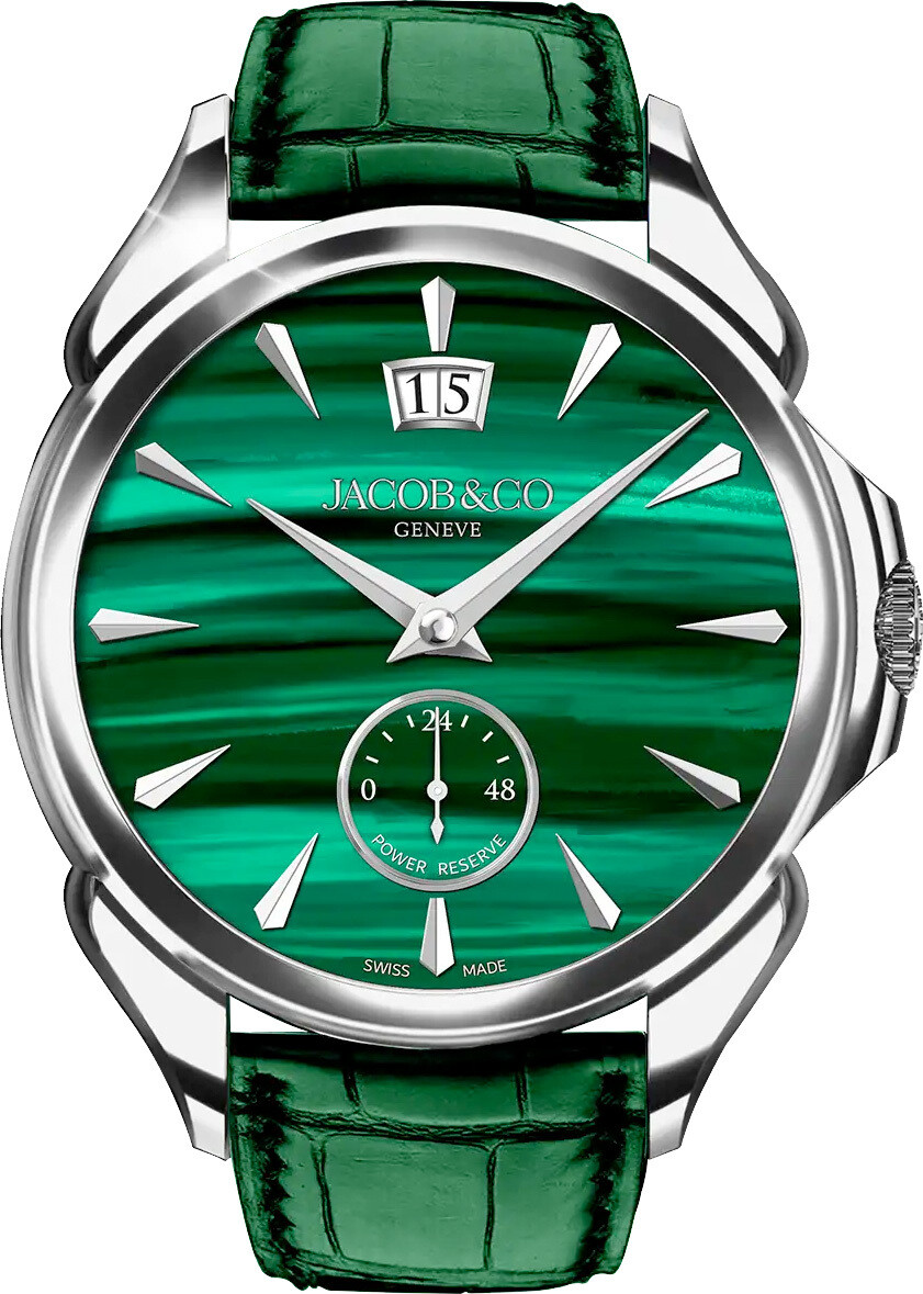 Jacob & Co. Palatial Classic Malachite on Strap - Exquisite Timepieces