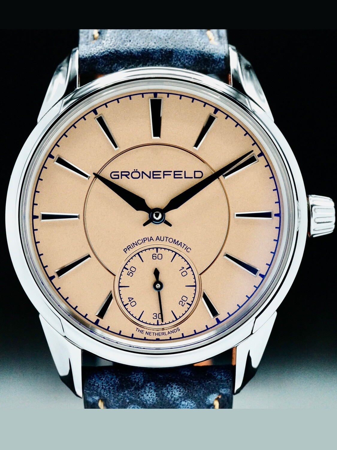 Gronefeld 1941 Principia Automatic Salmon Dial - Exquisite Timepieces