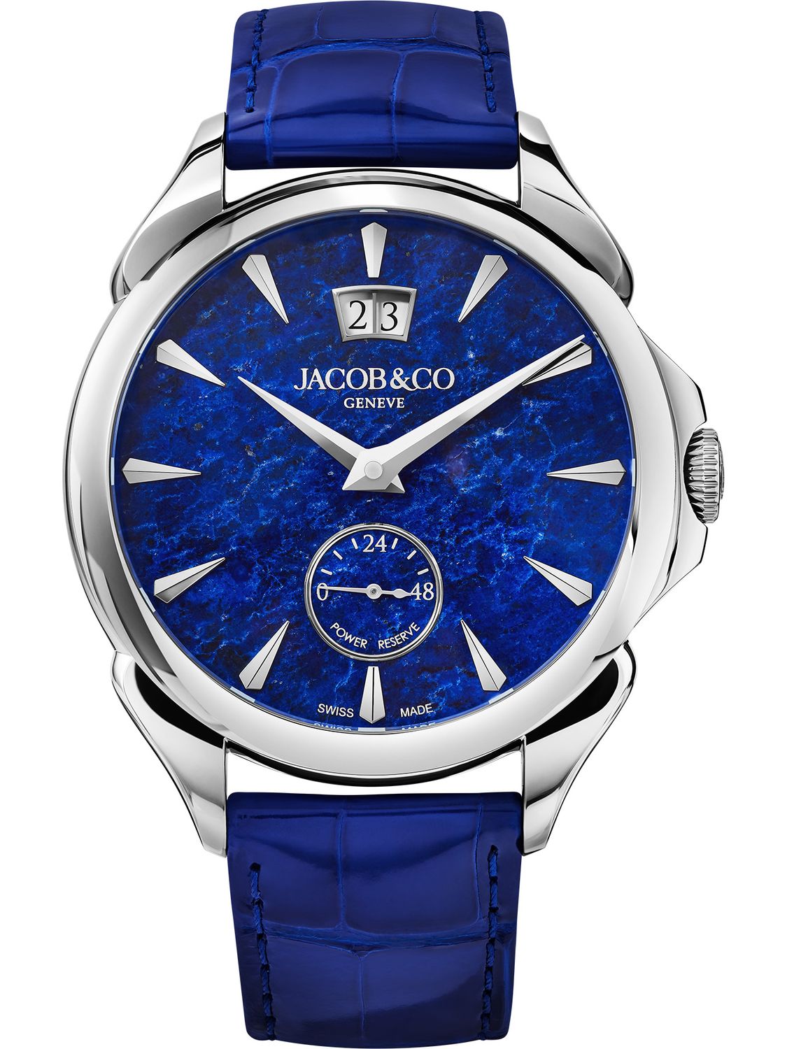 Jacob & Co. Palatial Classic Blue on Strap - Exquisite Timepieces