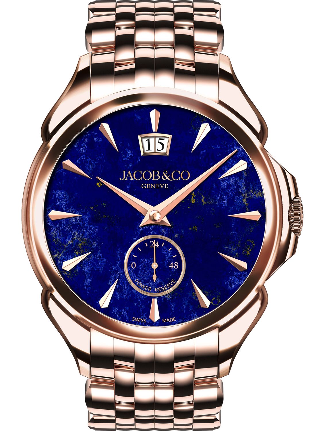 Jacob & Co. Palatial Classic Rose Gold Lapis Lazuli on Bracelet ...