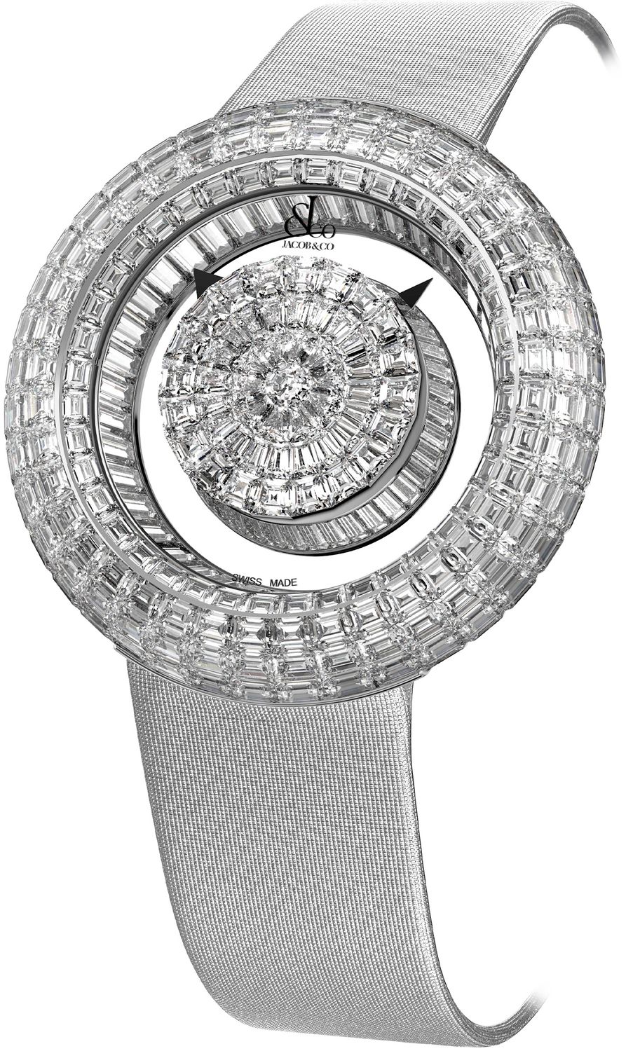 Jacob & Co. Brilliant Mystery Diamonds White Gold on Strap 44mm ...