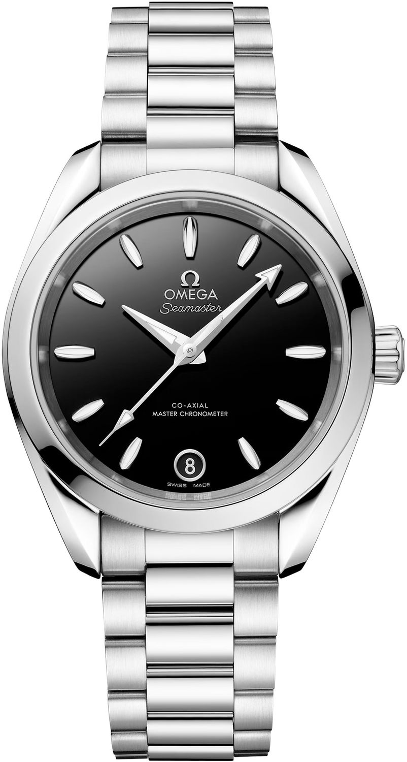 Omega 220.10.34.20.01.001 Seamaster Aqua Terra 150M 34mm Black Steel on ...