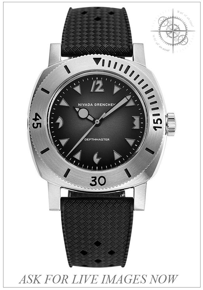 Nivada Grenchen 14128A01 NG x Exquisite Depthmaster on Rubber Strap ...