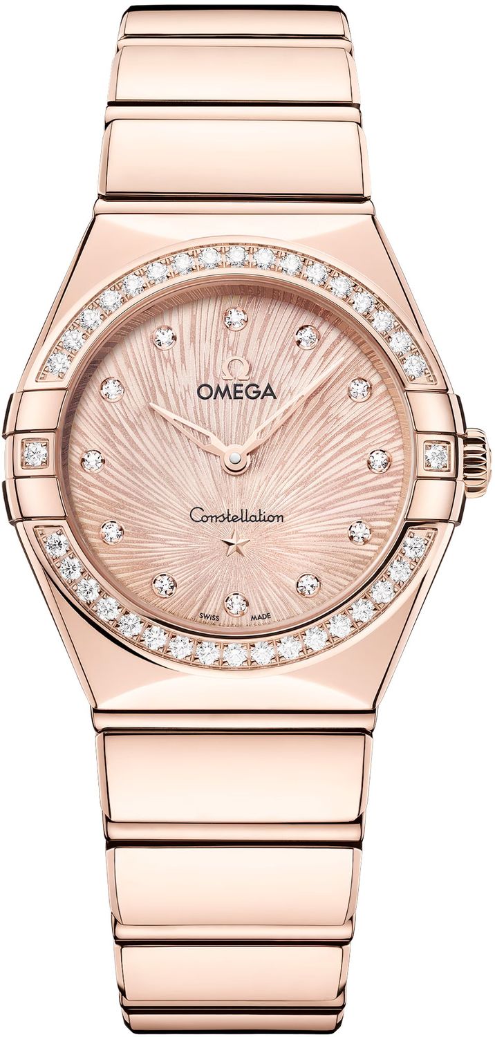 Omega 131.55.28.60.60.001 Constellation Pink Dial Gold and Diamonds ...
