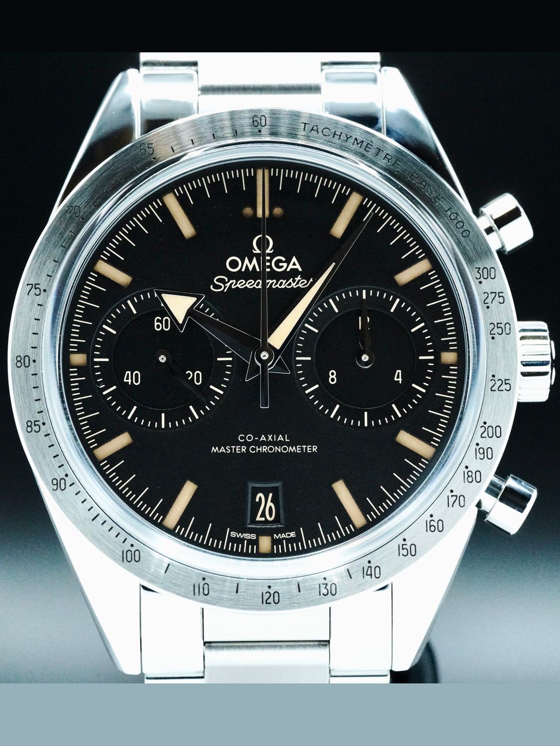 Omega Speedmaster 57 Coaxial Chronometer Chronograph Black Dial 40.5mm 332.10.41.51.01.001