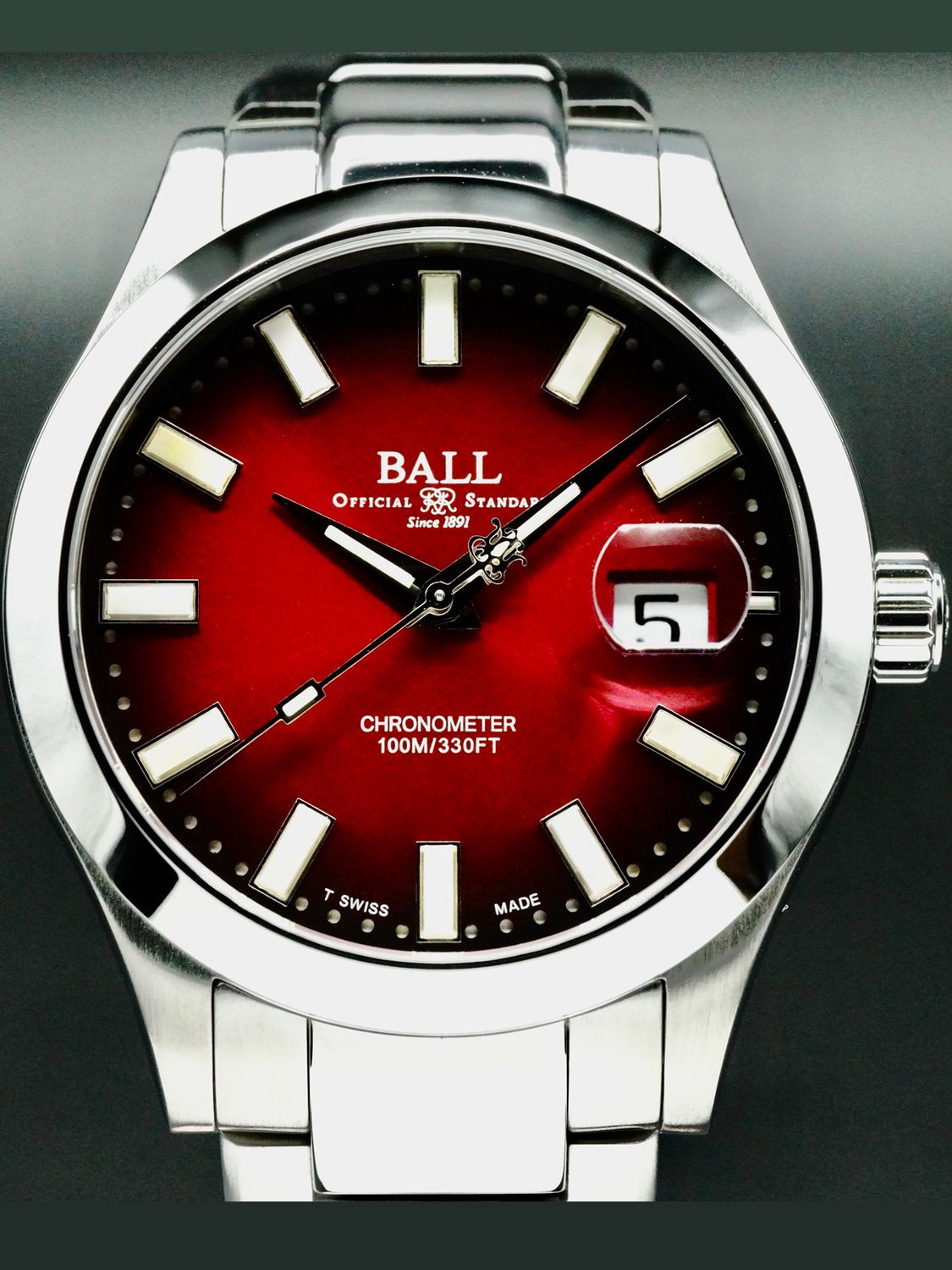 Ball Engineer III Marvelight Chronometer Burgundy Red 40mm NM9026C-S27C ...