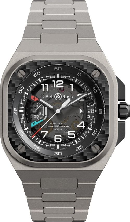 Bell & Ross BRX5R-RAC-TI/STI BR-X5 Racing Black Titanium Strap ...
