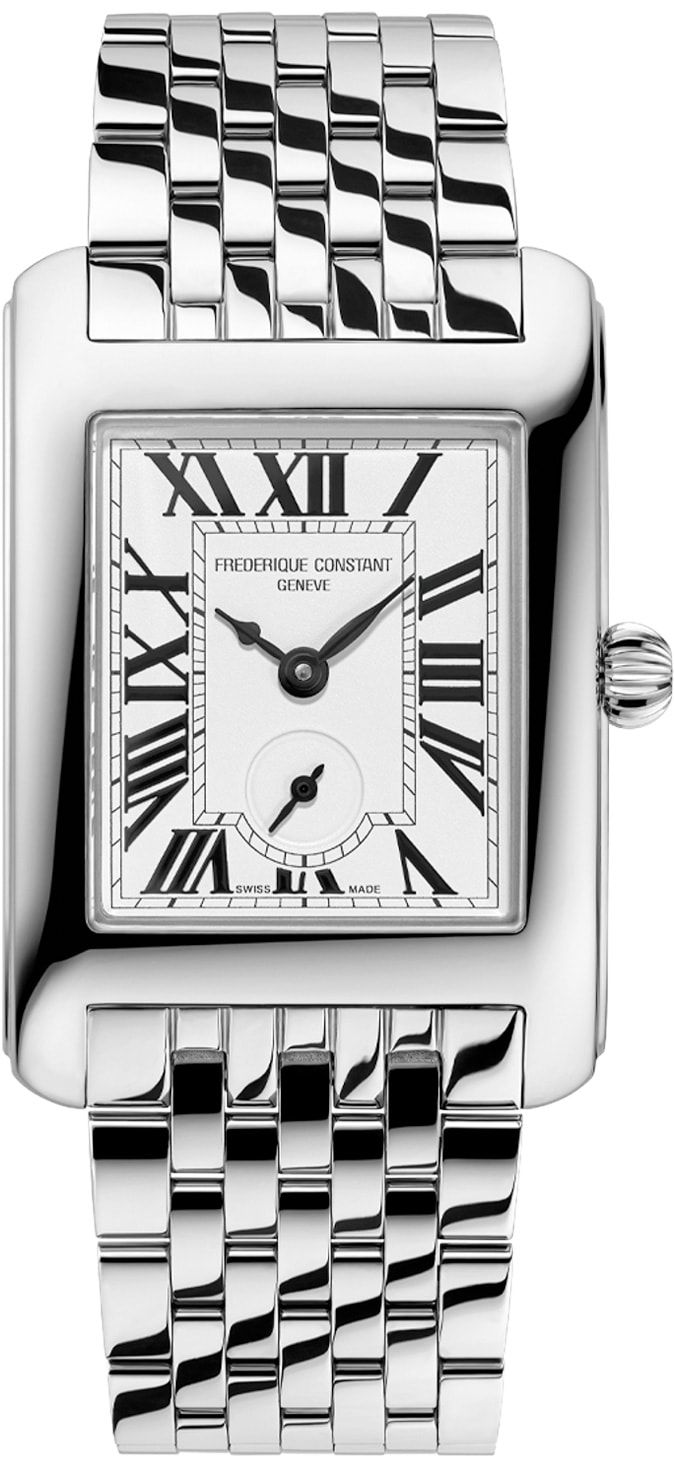 Frederique Constant FC-235S2C6B Classics Carrée Ladies Silver Dial ...