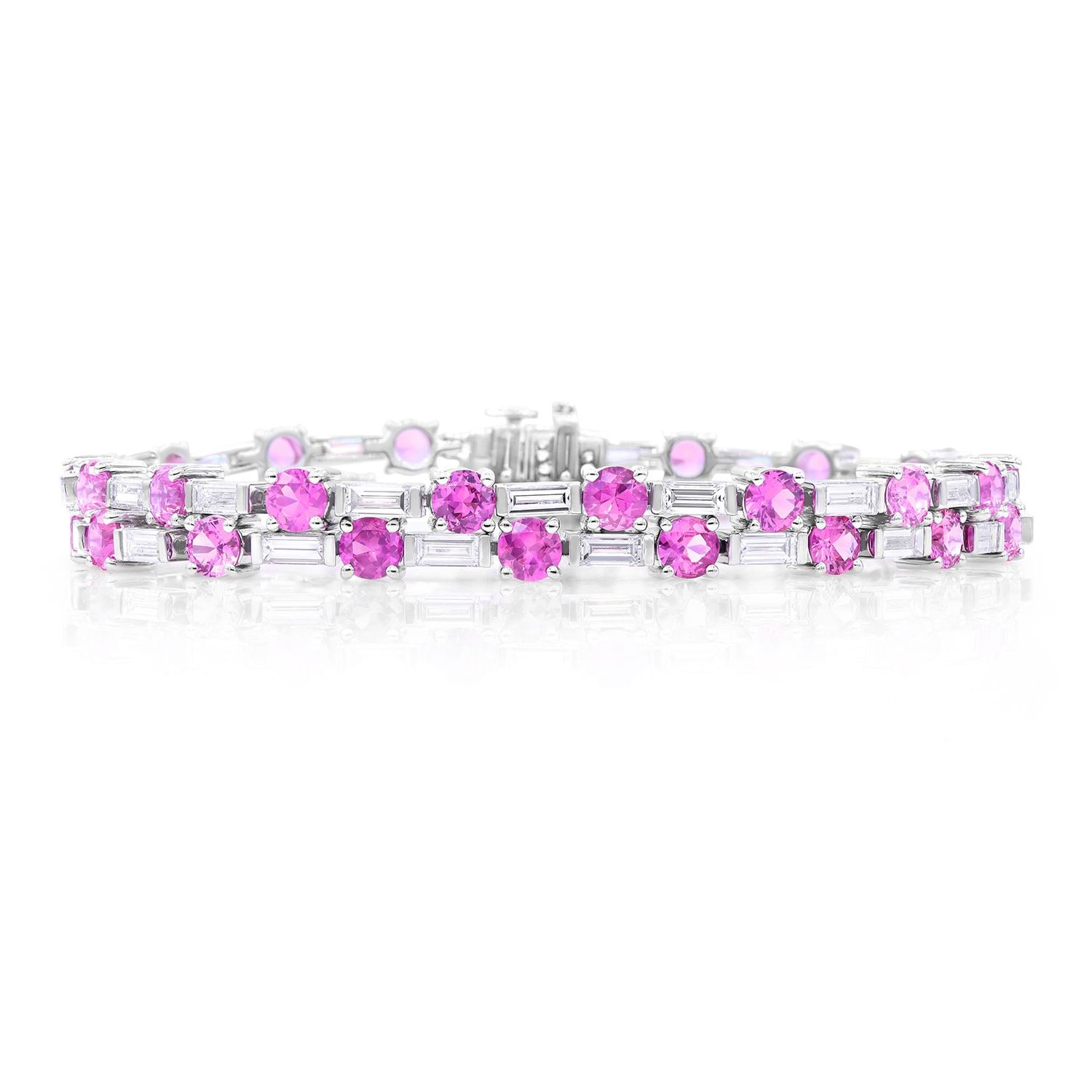 Oscar Heyman Pink Sapphire Boolean Bracelet - Exquisite Timepieces