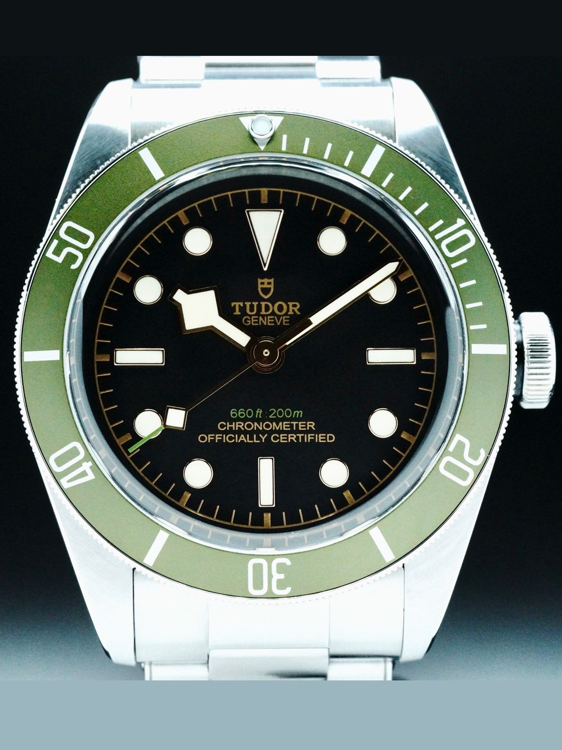 Tudor 79230G Black Bay Harrods 41mm Green Bezel - Exquisite Timepieces