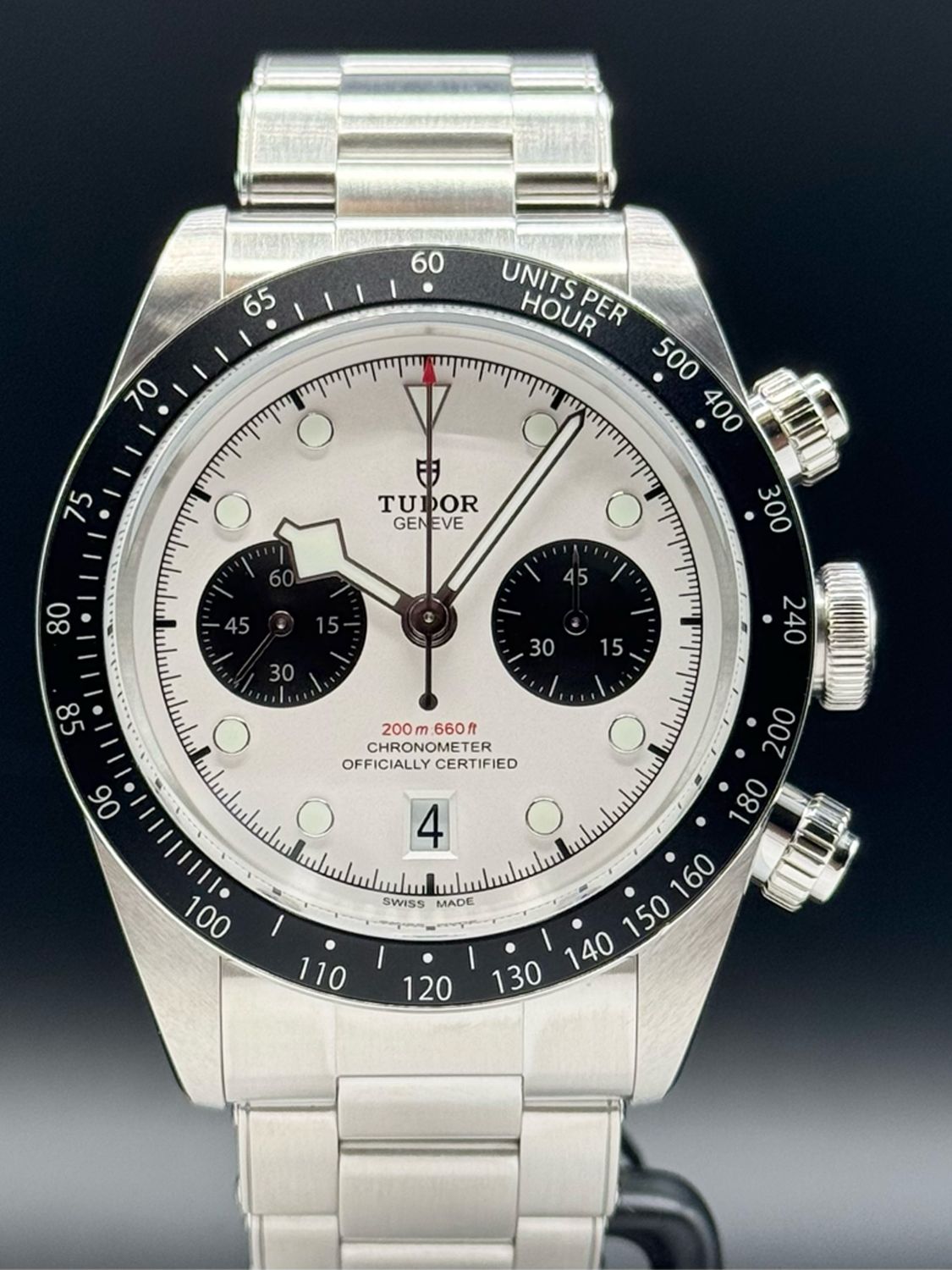 Tudor M79360N-0002 Black Bay Chrono 41mm Steel Case on Rivet Steel ...