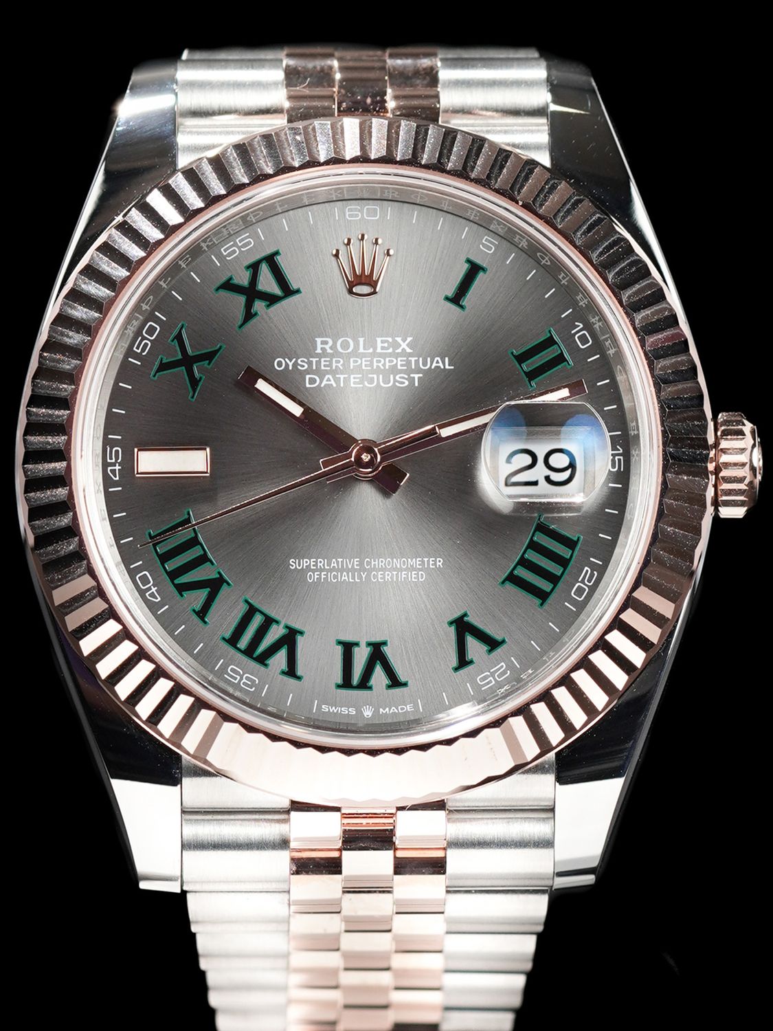 Rolex 126331 Datejust Two Tone Wimbledon Dial 41mm - Exquisite Timepieces