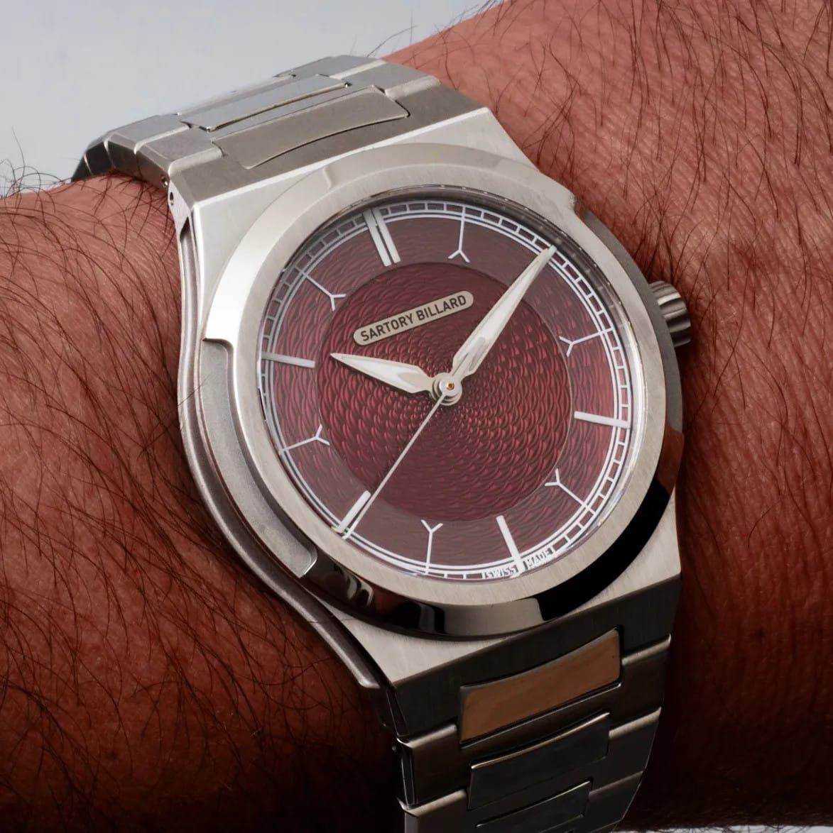 Sartory Billard Rgm Plum Rose Engine Guilloche - Exquisite Timepieces