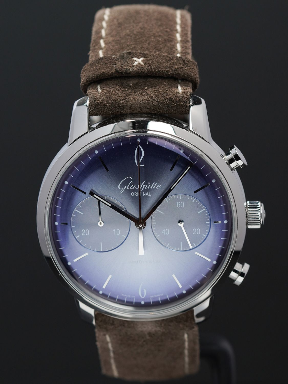 Glashütte Original 1-39-34-04-22-04 Sixties Chronograph Glacier Blue ...