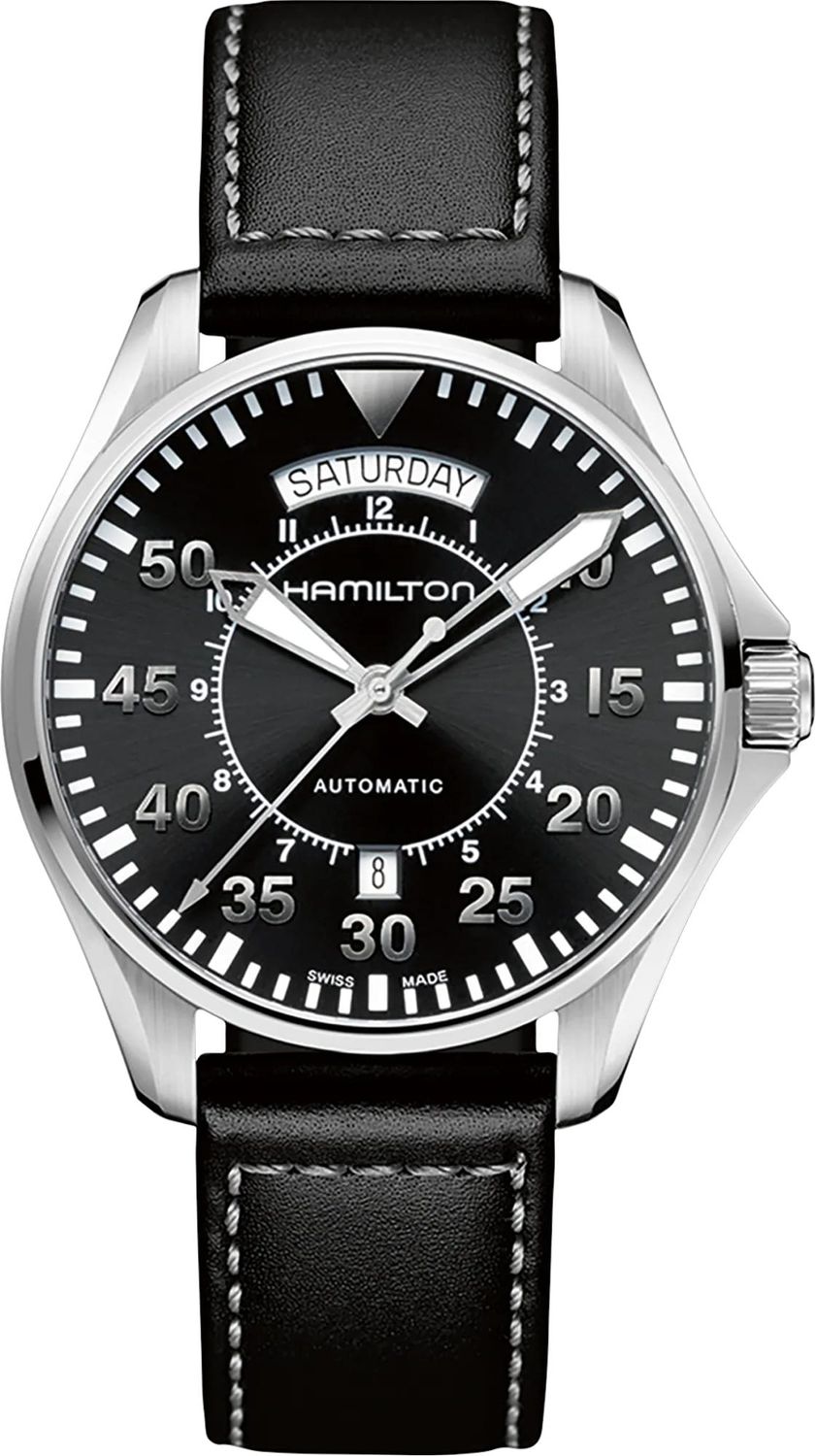 Hamilton H64615735 Khaki Aviation Pilot Day Date Auto 42mm - Exquisite ...