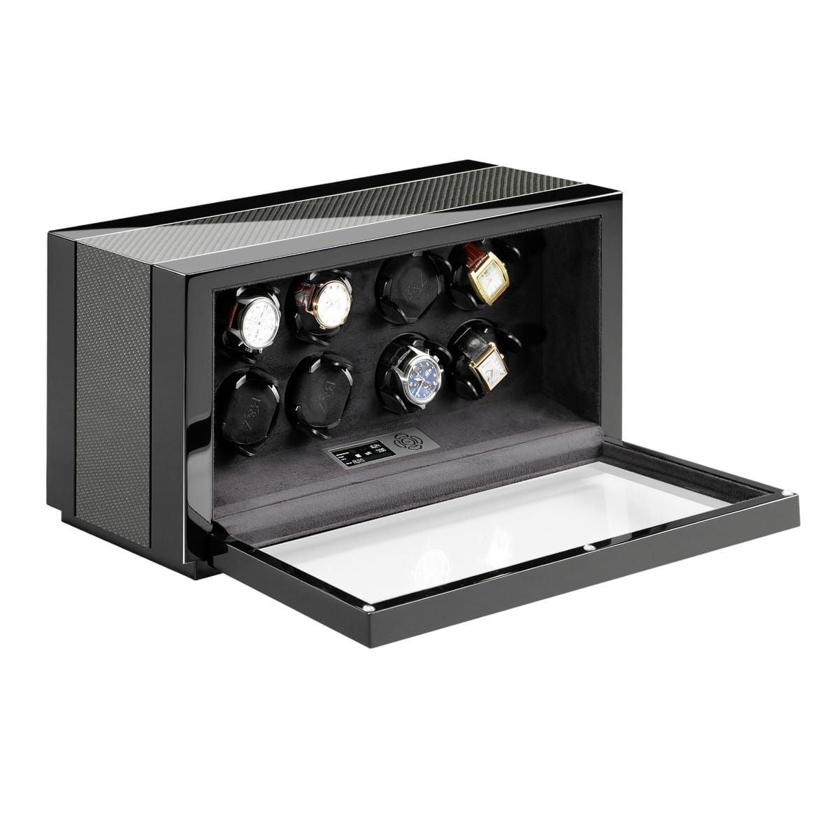 Buben & Zorweg VANTAGE 8 Carbon High Gloss Watch Winder - Exquisite ...