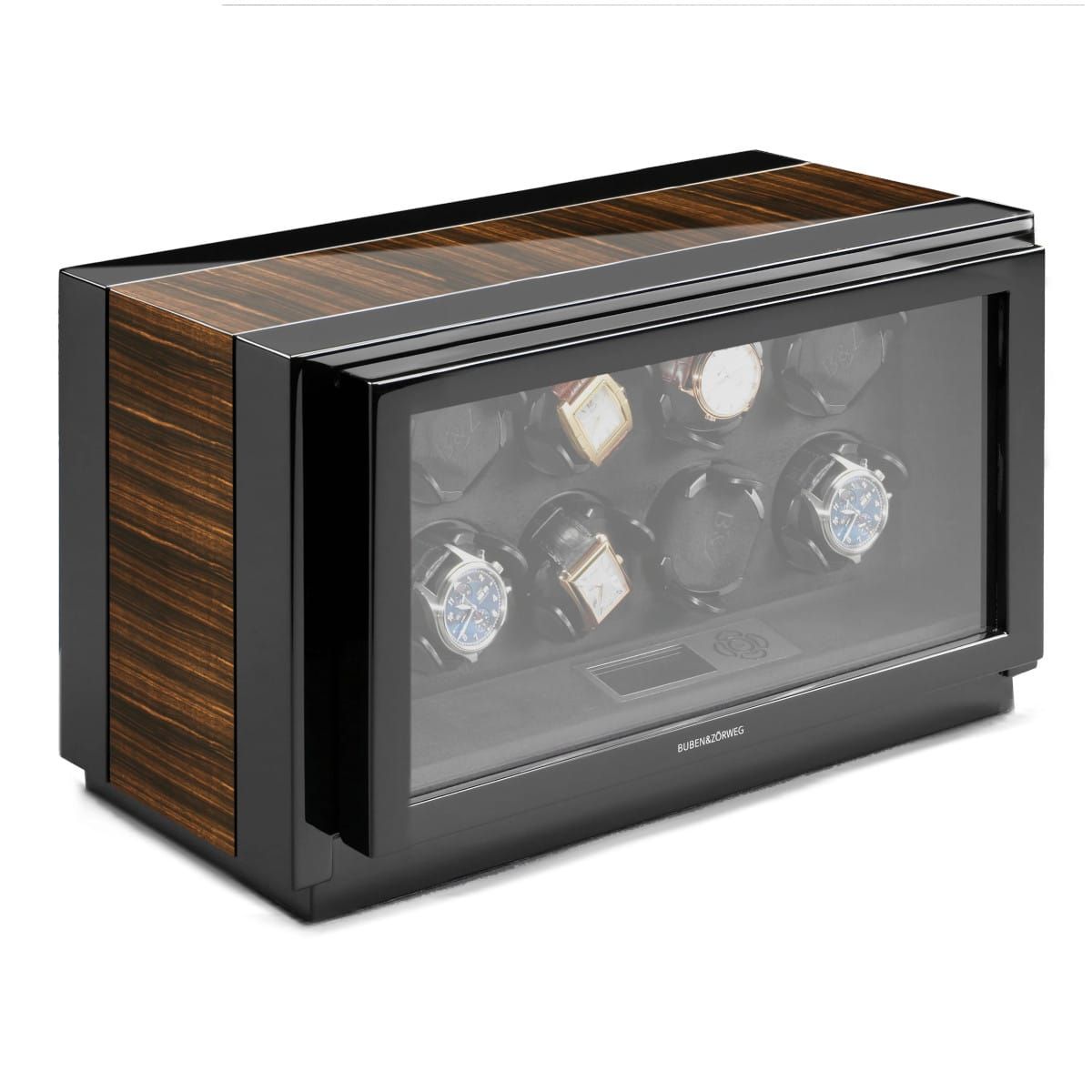 Buben & Zorweg VANTAGE 8 Macassar High Gloss Watch Winder - Exquisite ...