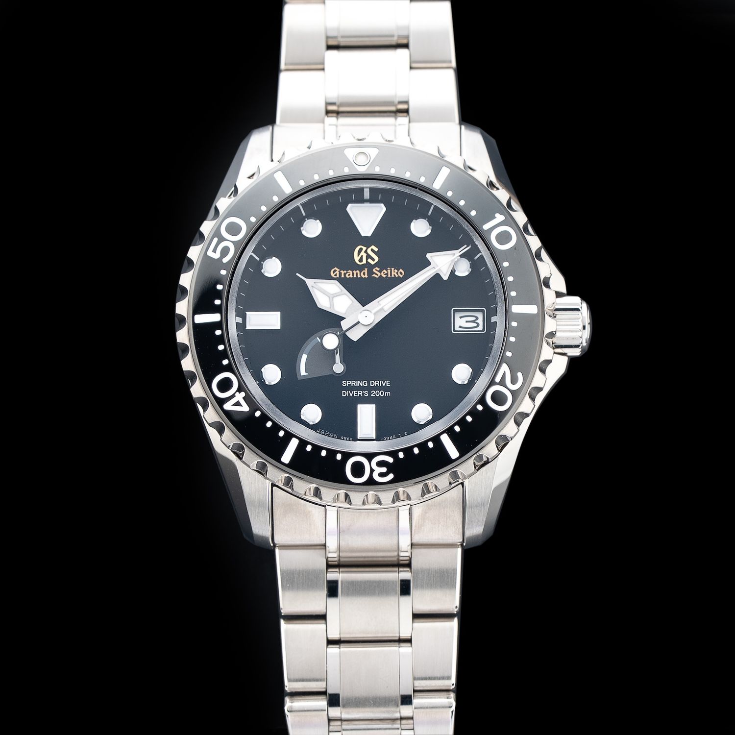 Grand Seiko Sbga231 Spring Drive Diver Black Dial - Exquisite Timepieces