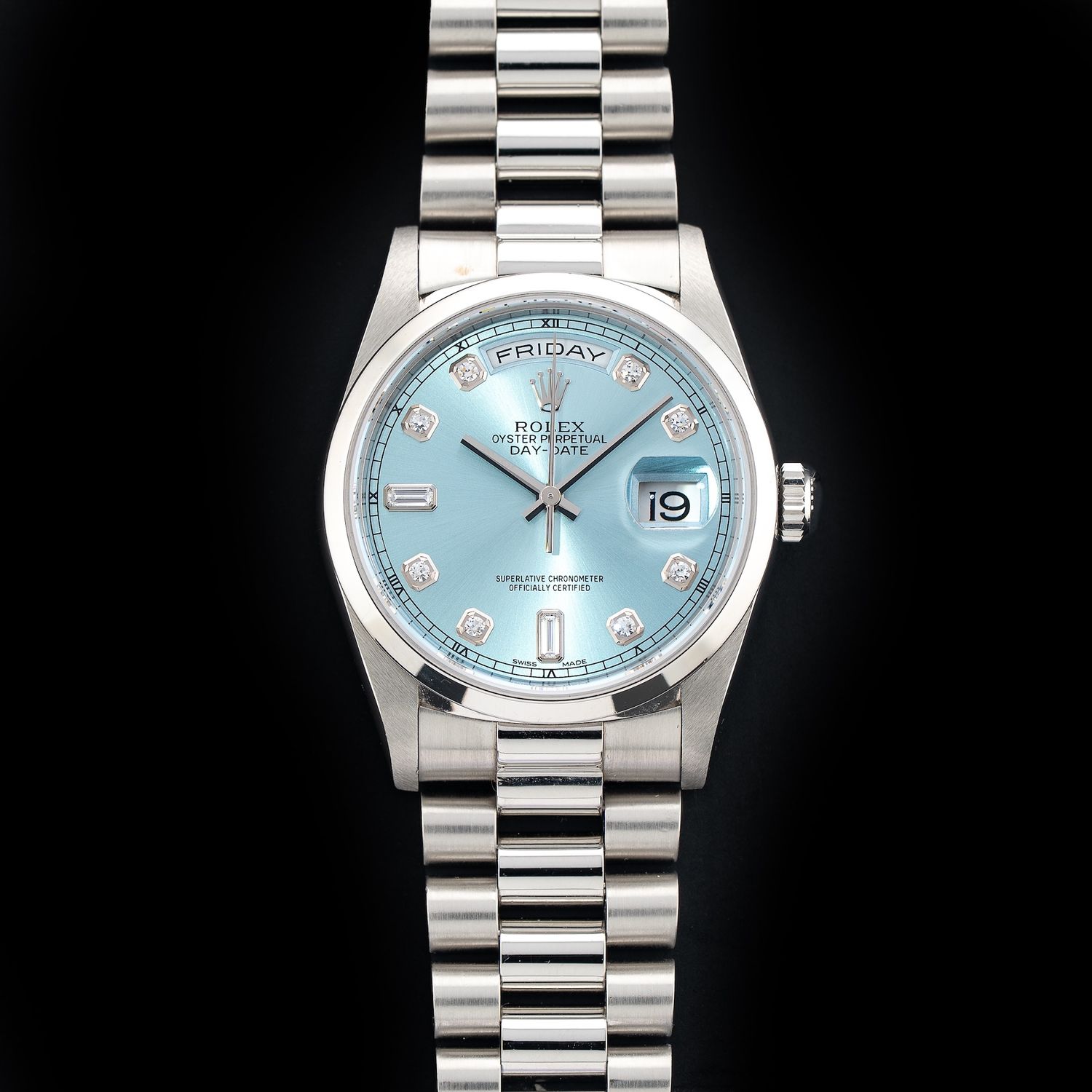 Rolex 18206 Rhodium Serti - Exquisite Timepieces