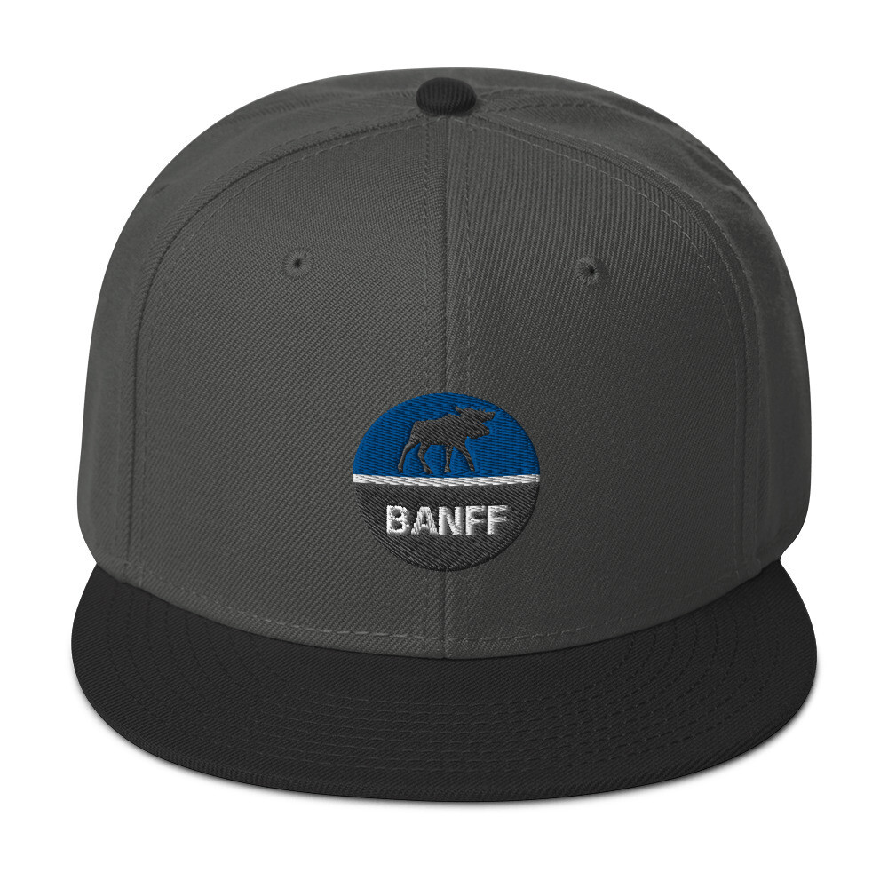 Banff Alberta Canada - Snapback Hat (Multi Colors) The Rockies Canadian ...