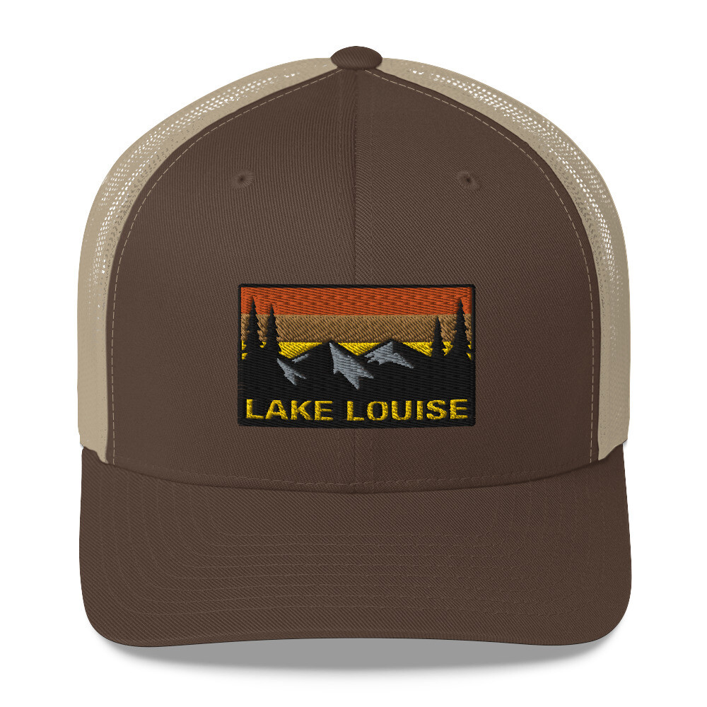 Lake Louise Alberta - Trucker Cap (Multi colors) Canadian Rocky Mountains