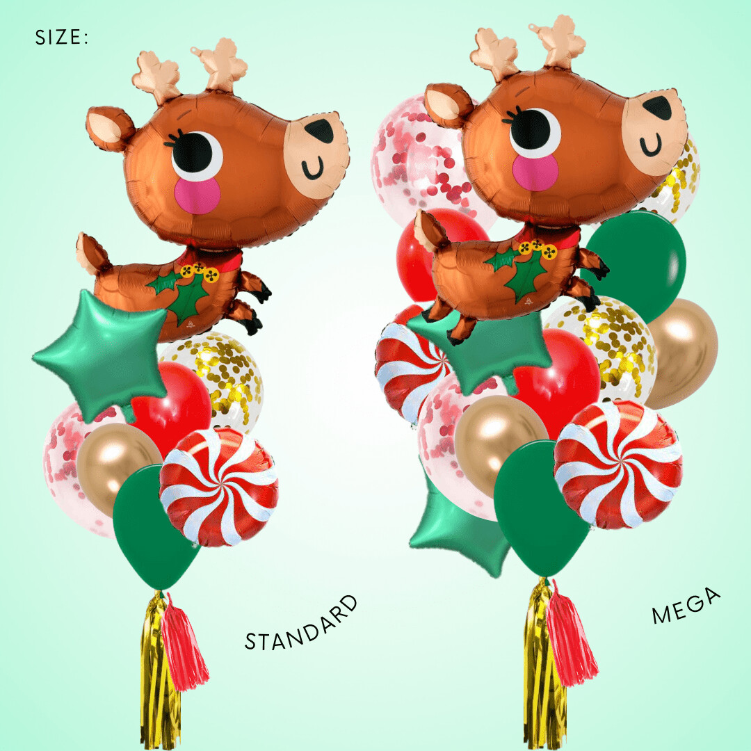 Reindeer Balloon Christmas Helium Balloons Delivery Perth, Bunches ...