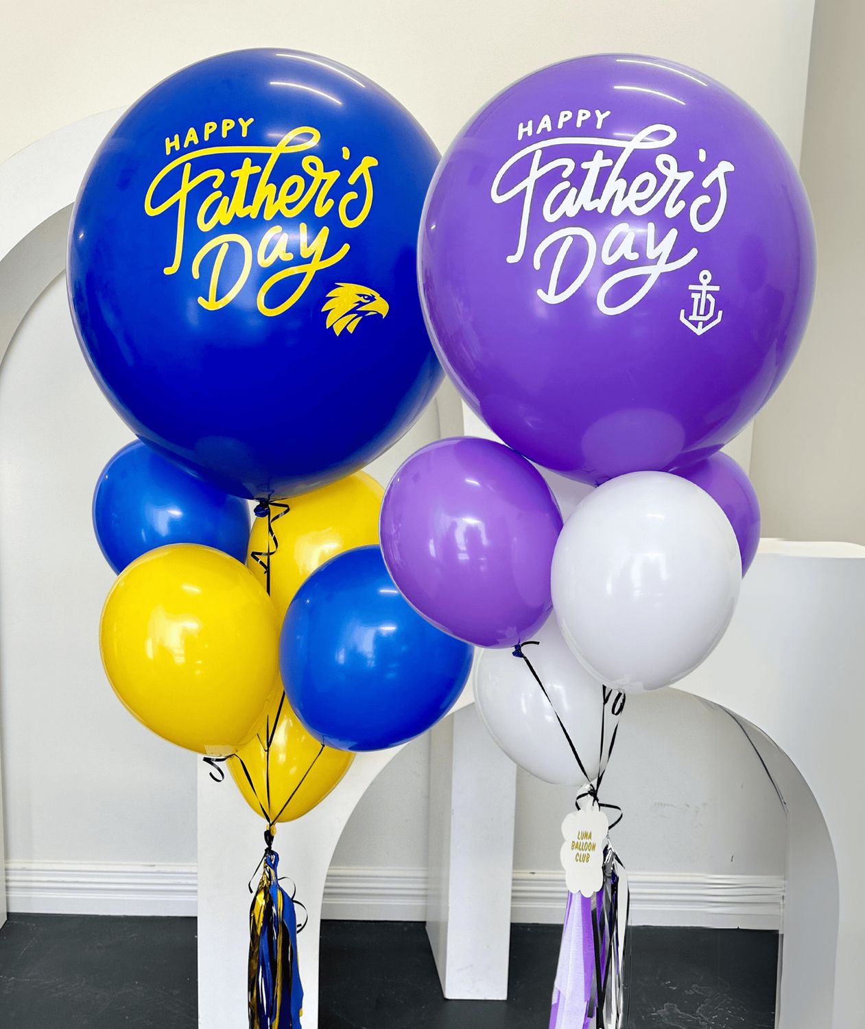 Sport AFL Team Balloon Bunch Perth | Luna Balloon Club | Luna Balloon Club