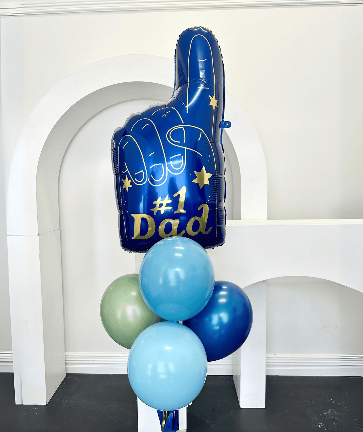 Number #1 Dad Foam Finger Balloon Bunch | Luna Balloon Club | Balloons ...