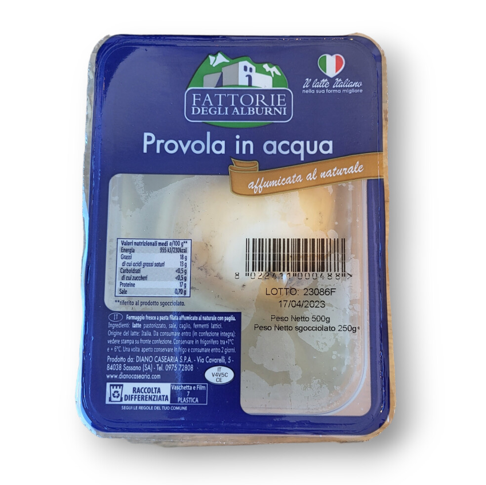 SMOKED PROVOLA IN WATER - Diano Casearia 250gr