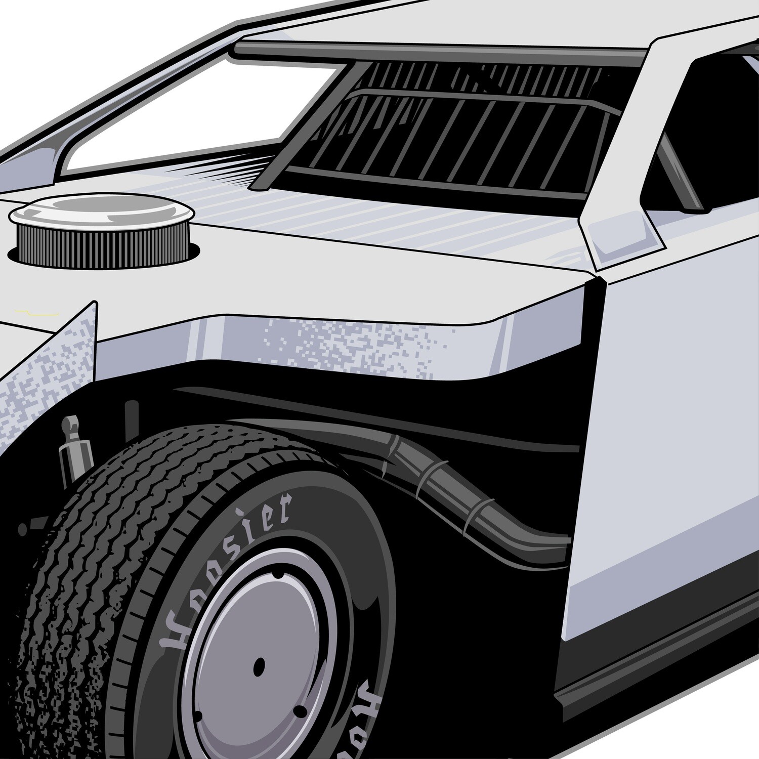 Dirt Modified Vector Illustration | Custom Traxxas Dirt Modified Wraps