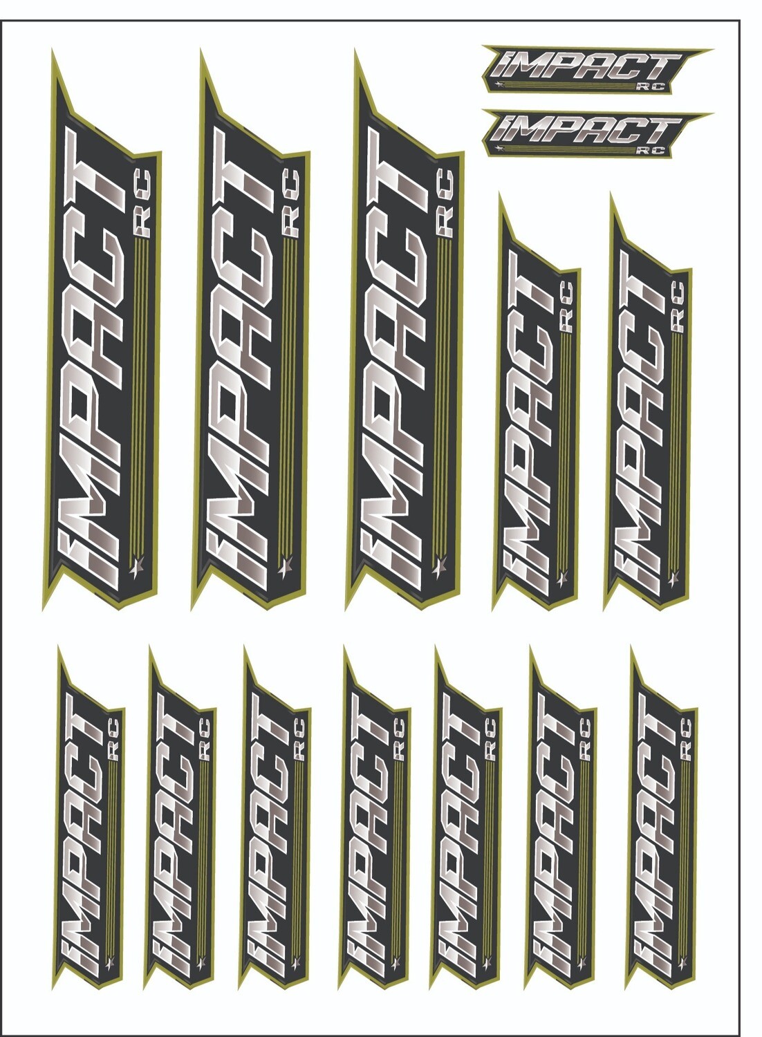 Impact RC Sticker Pack | SHOP: Pavement Racing Wraps & Graphics | Carpy ...