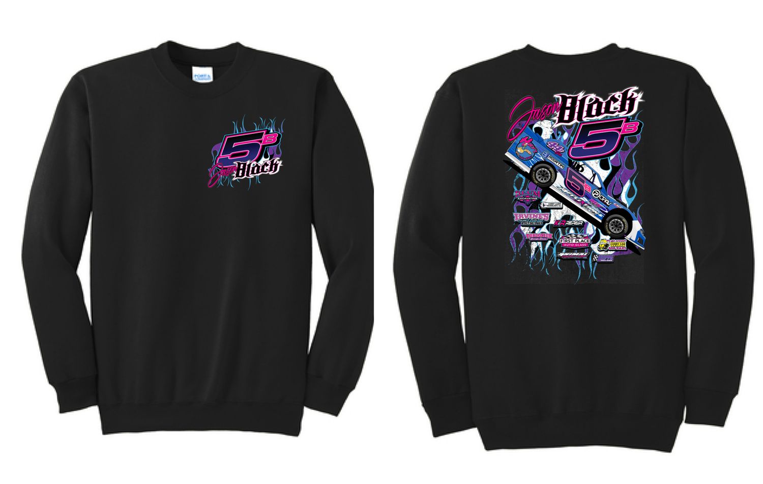 Jason Black Crewneck | PC90 Black | Custom R/C Wraps | Carpy's Print Co. Jason Black Crewneck | PC90 Black | Custom R/C Wraps | Carpy's Print Co.