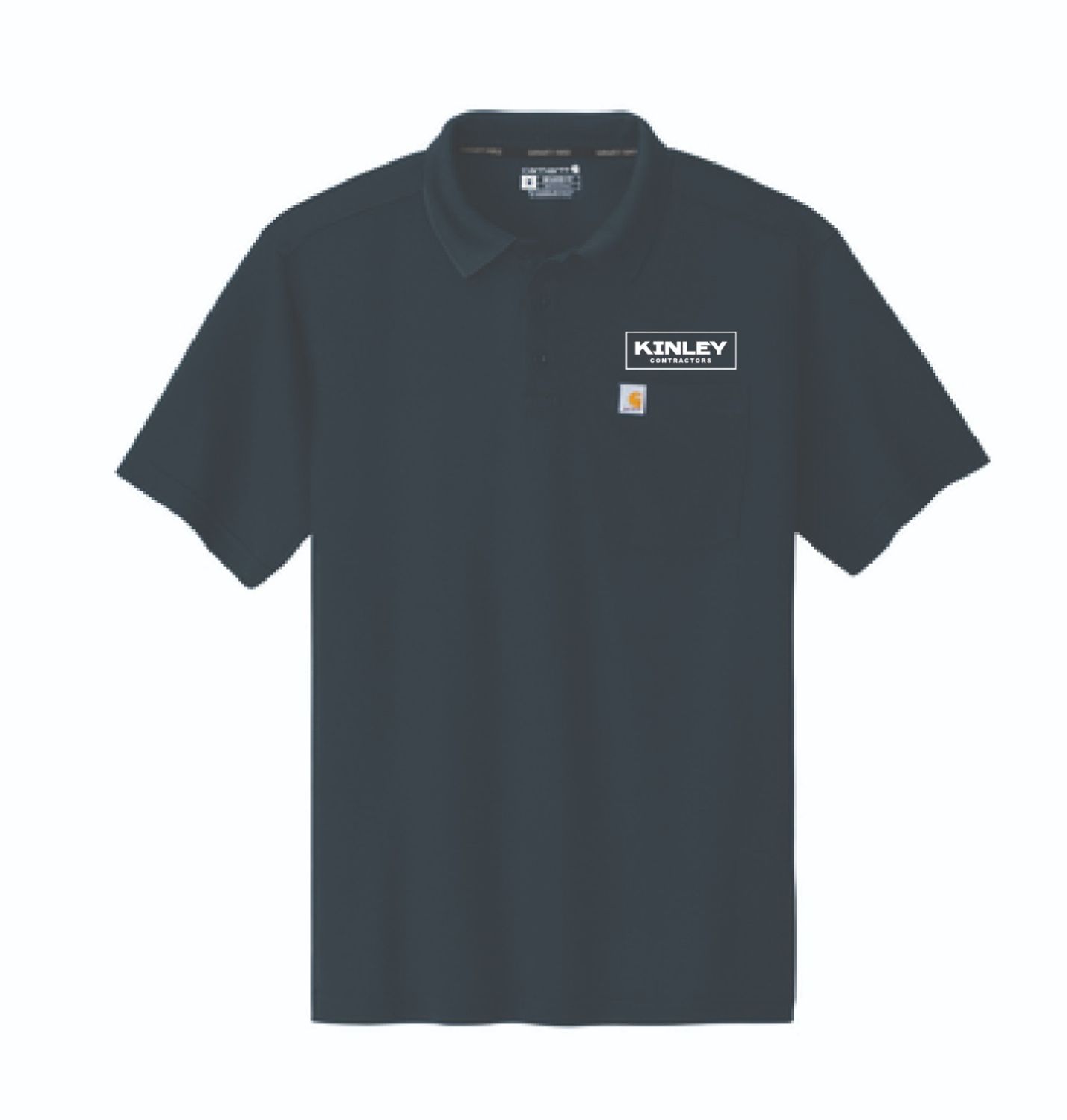 Kinley Carhartt Pocket Polo | CT106880 Navy | 1RC Truck Headlights ...