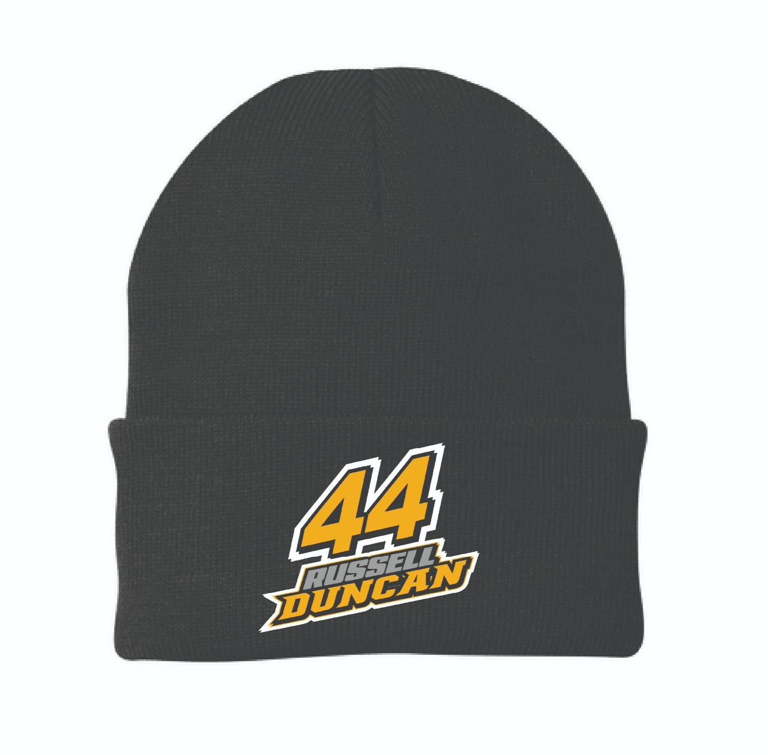 2025 Russell Duncan Beanie | CP90 Black | Store | Carpy's Print Co.