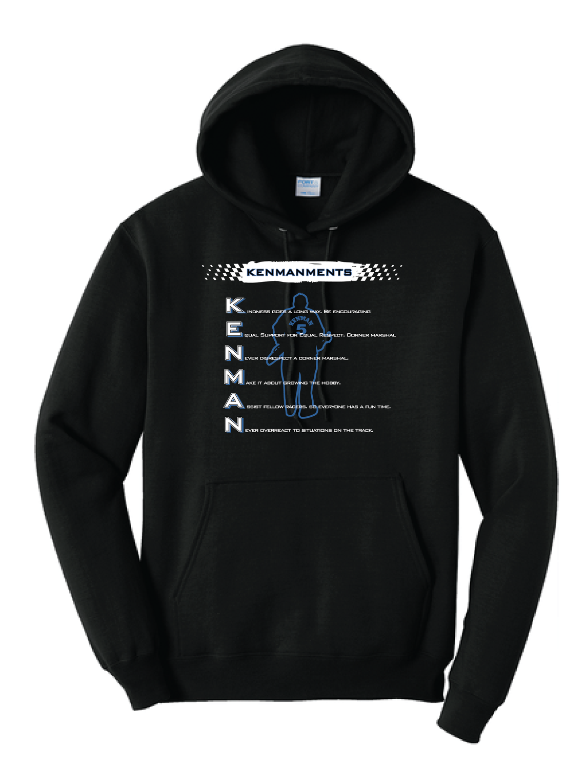 Kenman-ments Hoodie | PC78H Black | Store | Carpy's Print Co.