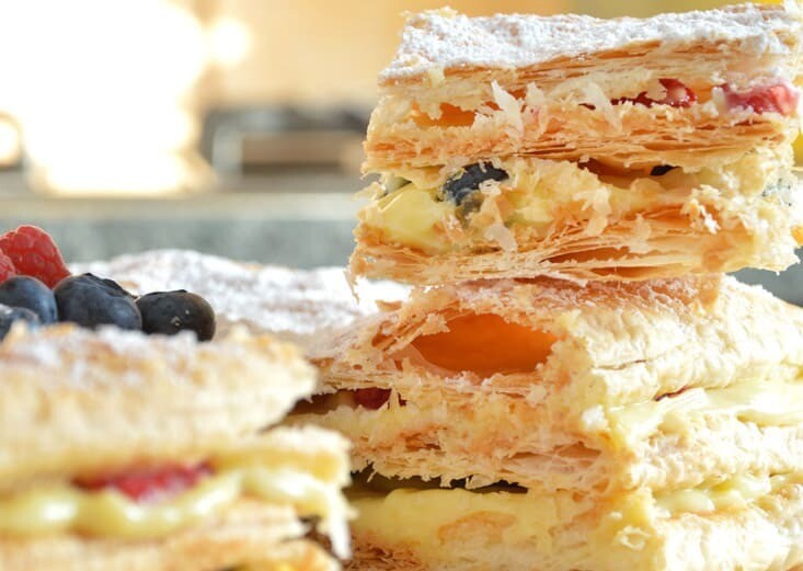 Millefoglie (Layers of puff pastry)