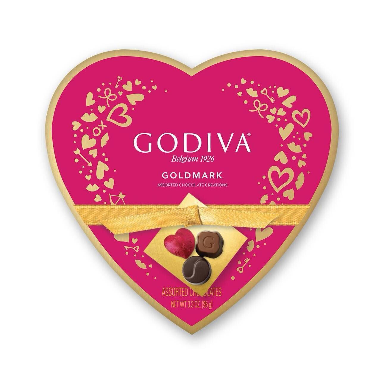 Heart-shaped chocolate (Random Brands)