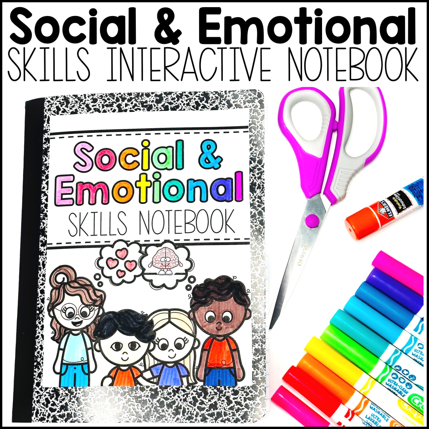 Social Emotional Skills Interactive Notebook | Store - The Social ...