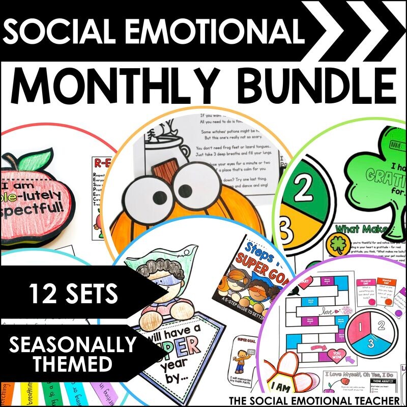 Social Emotional Learning Monthly Bundle