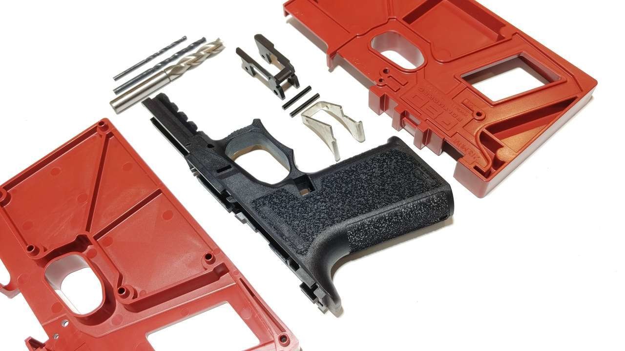 Glock 19 Compact Pistol 80% Frame and Jig Kit