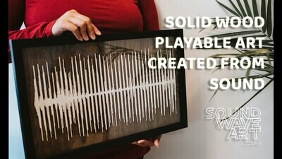 Sound wave Art - Framed Wood Sound wave - Store - Soundwave Art