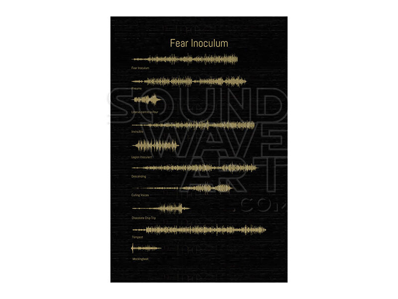 Tool - Fear Inoculum Soundwave Art - Instant Download - Store ...