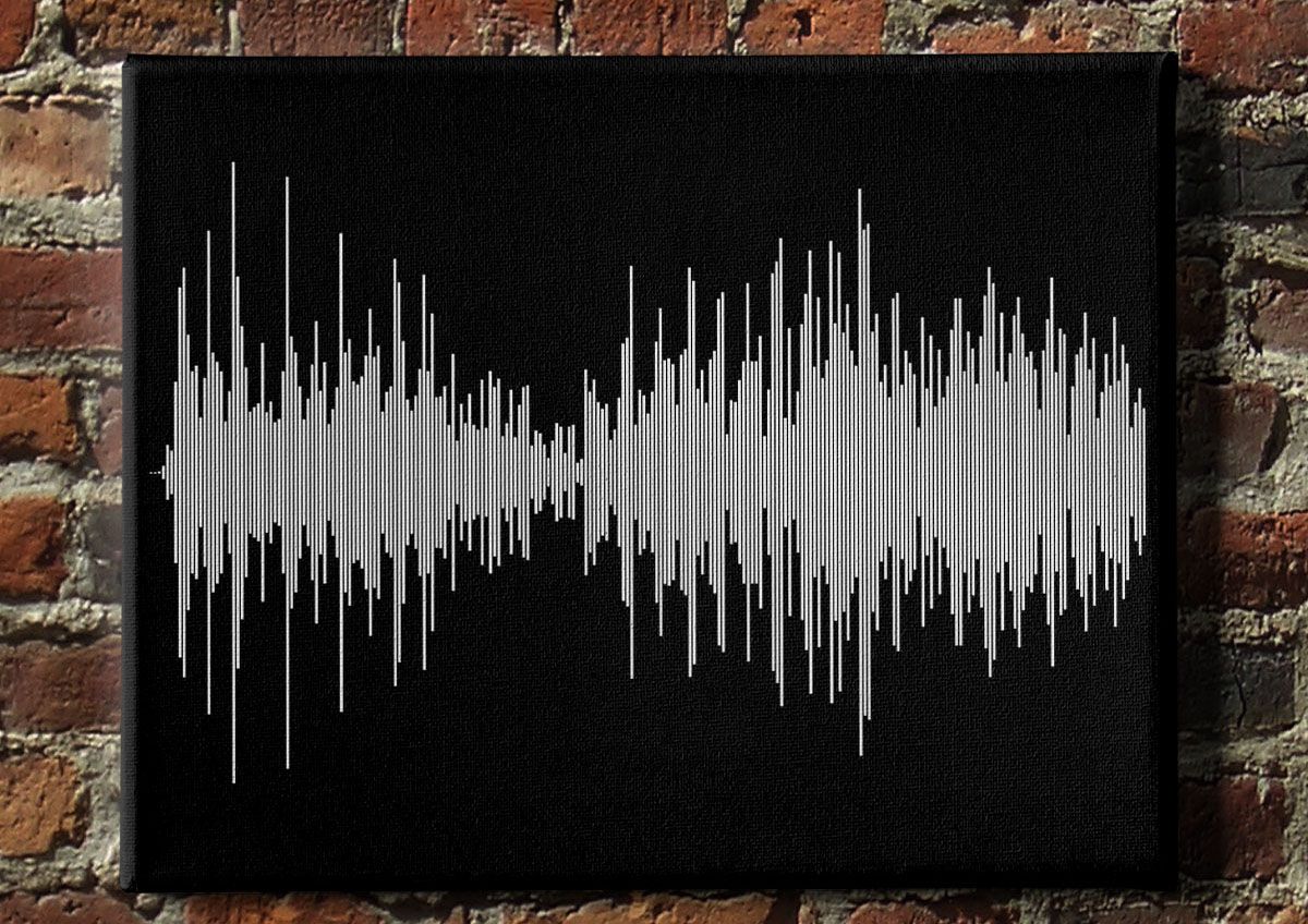 Soundwave Art Canvas - Quick Design - Soundwave Art - Transform Sound ...