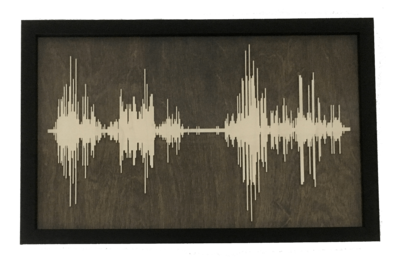 Sound wave Art - Framed Wood Sound wave | Store - Soundwave Art