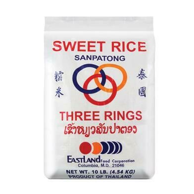 THREE RING BRAND THAI SWEET RICE 25LBS