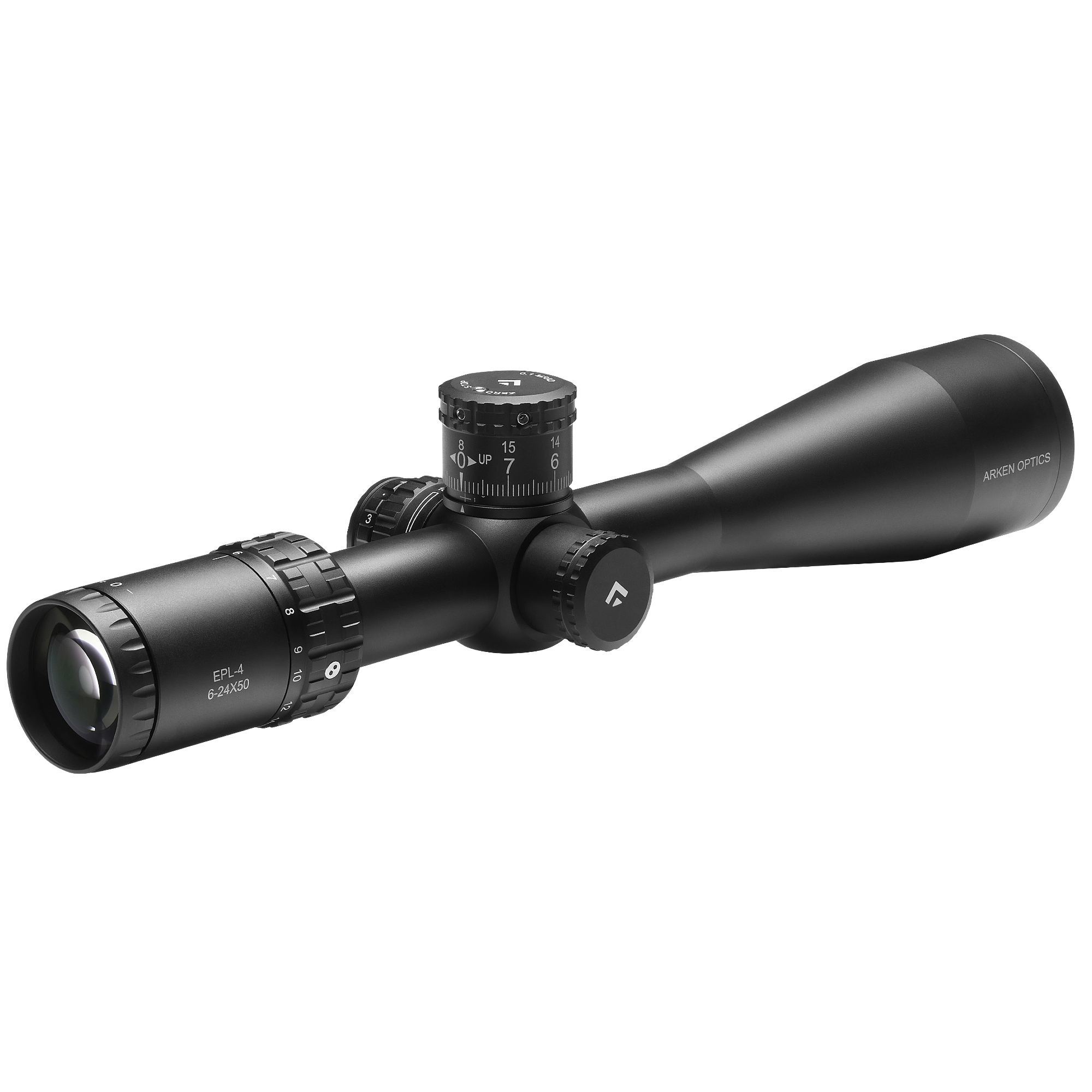 Arken Optics EPL-4 6-24x50 FFP VHR MOA Reticle w/ Zero Stop – 30mm Tube ...