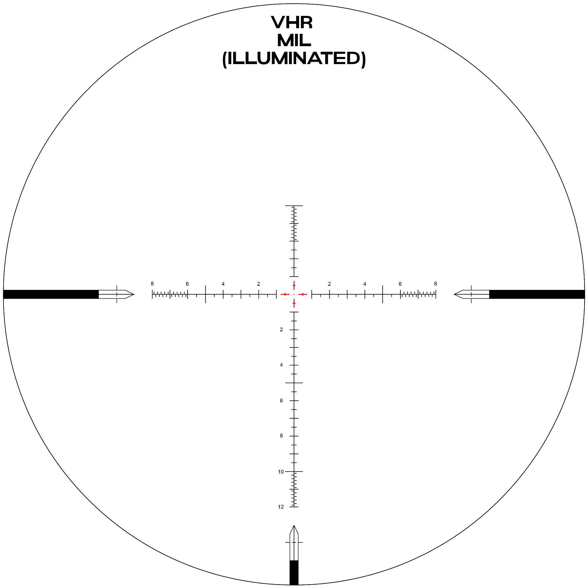 Arken Optics EPL-4 4-16x44 FFP VHR MIL Reticle w/ Zero Stop – 30mm Tube ...