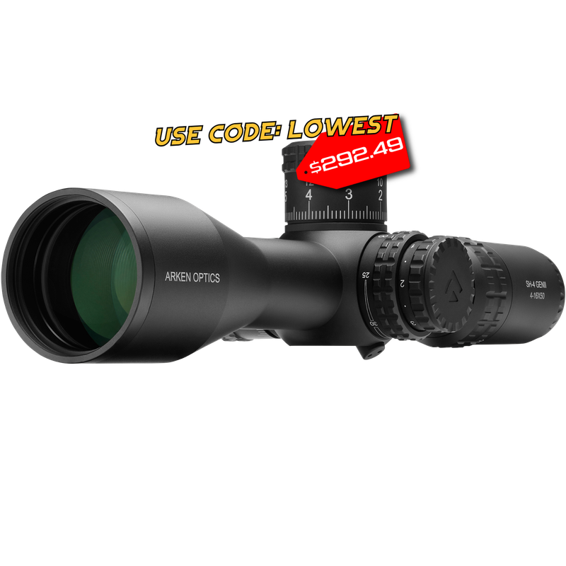 EP-8 1-8x28 LPVO FFP Illuminated KLBOX- 34mm Tube - Arken Optics USA